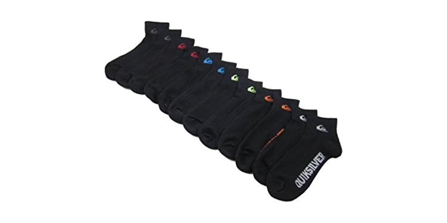 Quiksilver Mens 6 Pack Quarter Sock