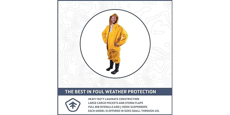 Stansport Commercial Rainsuit Large (Open Box)