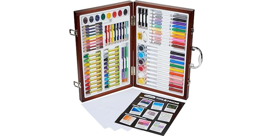 Crayola Wooden Art Set, 80+ Pcs