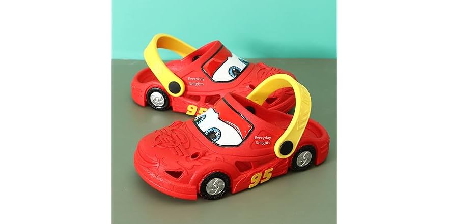 Lightning McQueen Cars Clogs, Small