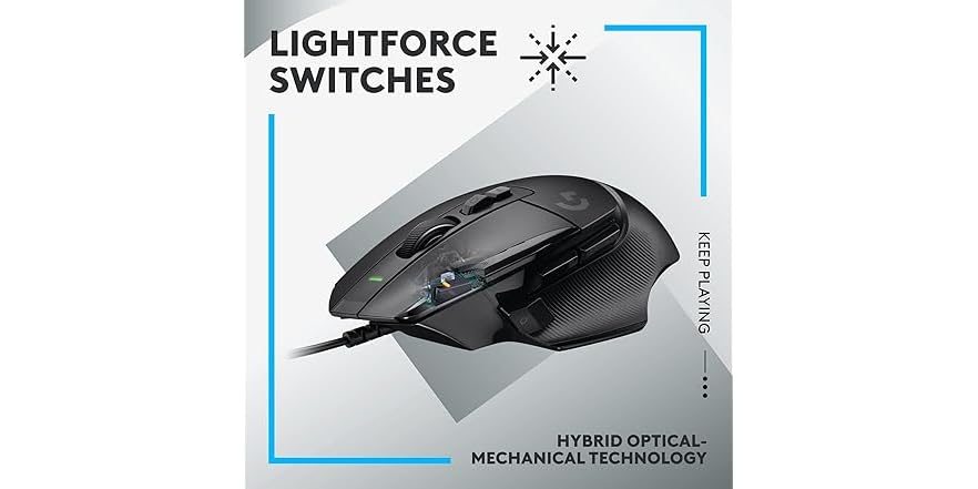Logitech G502 X Wired Gaming Mouse (Open Box)