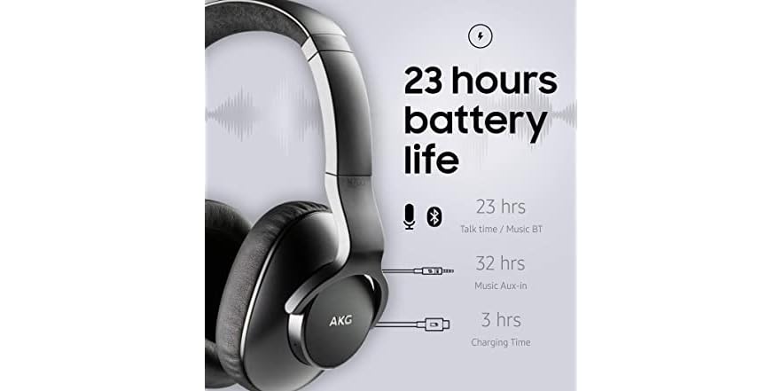 AKG ANC Over-Ear Headphones (NEW) - Black