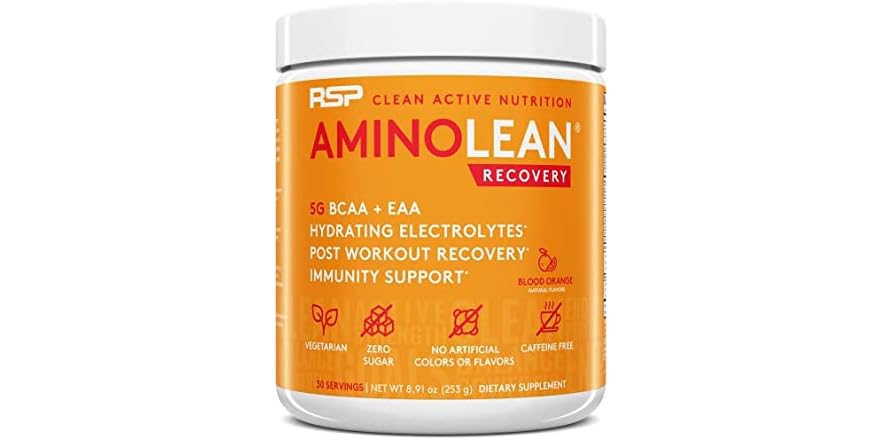 AminoLean Recovery 8.91oz, Blood Orange
