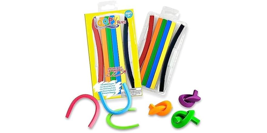 Loopy Hues Bendable Crayons (Triangles) 6pk