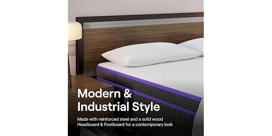 Nectar Metal Platform Bed Frame Full