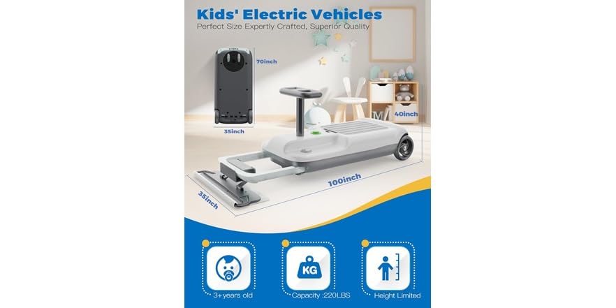 Go Kart with Floor Cleaning Function