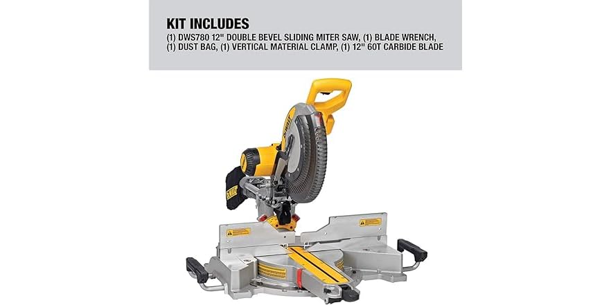 DEWALT DWS780 Double Bevel Sliding Miter Saw