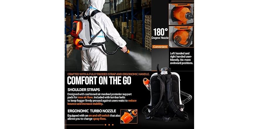 SuperHandy GUO048 ULV Fogger Cordless Backpack (Open Box)