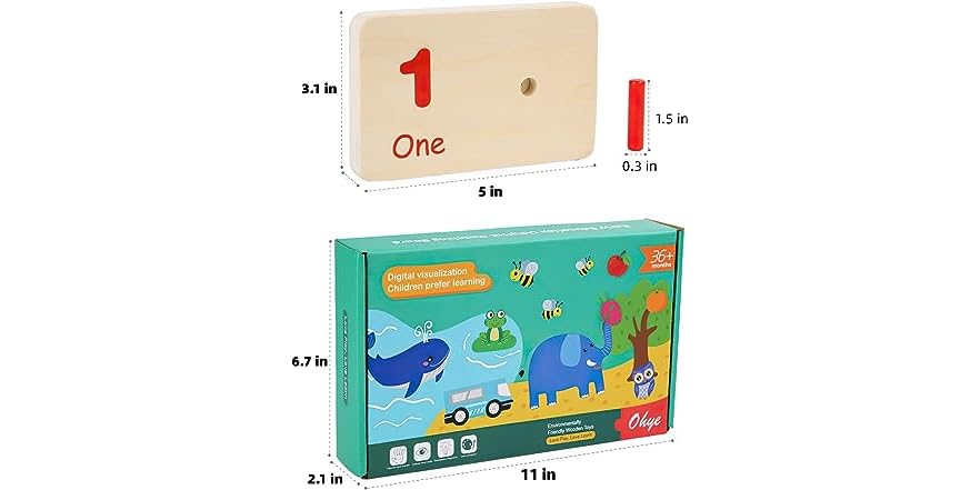 Montessori Number Counting Peg Board