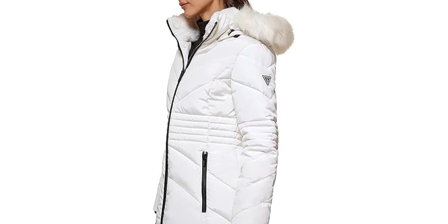 GUESS Women's Quilted Puffer Jacket