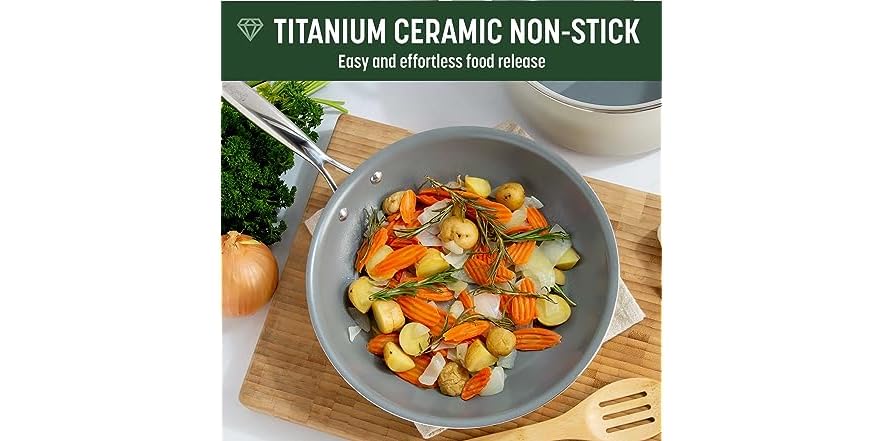 Goodful Ceramic Nonstick Cooking Set