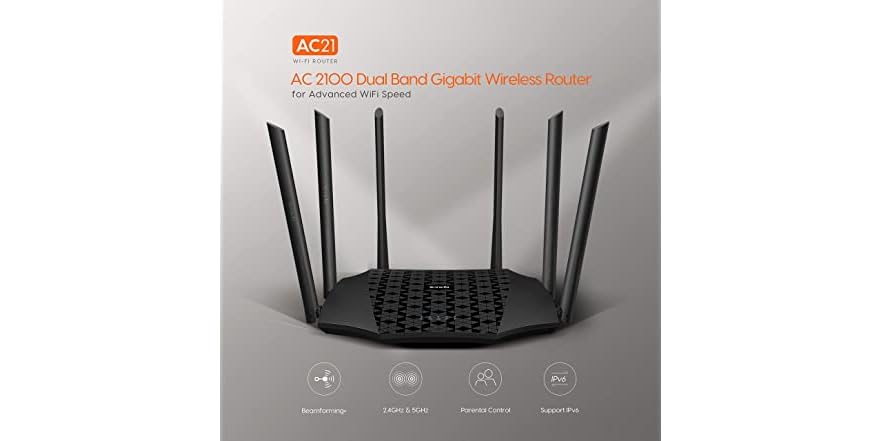 Tenda AC21 Smart WiFi Router - Dual Band