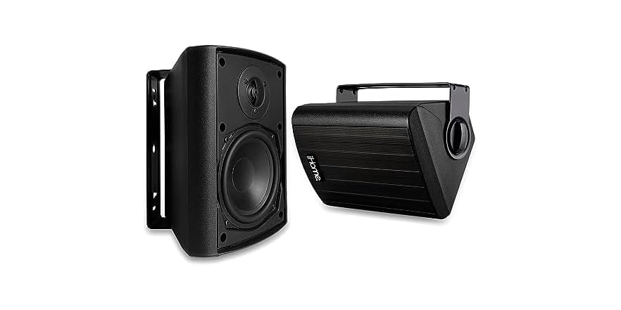 (2 Pack) (NEW) iHome 4" Weatherproof Bluetooth Speakers (Open Box)