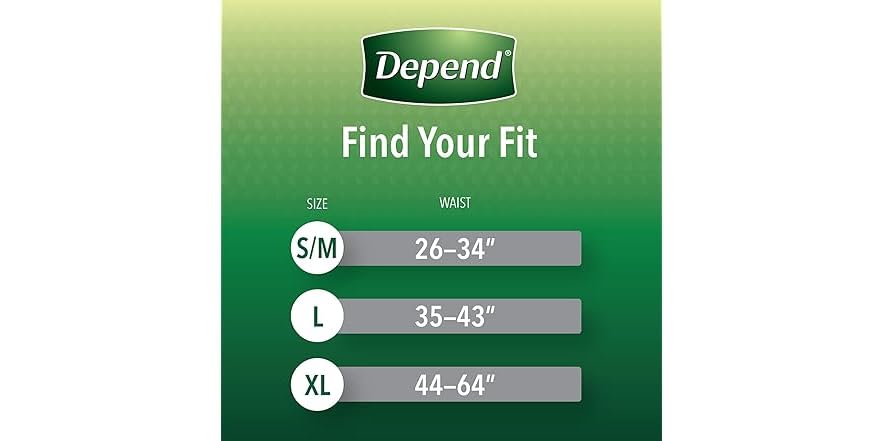 Depend Fresh Protection Disposable