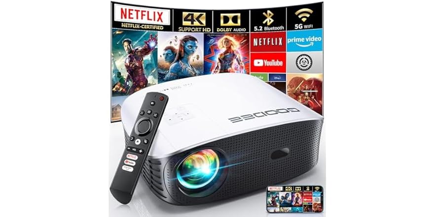 Goodee YG600 4K Smart Projector