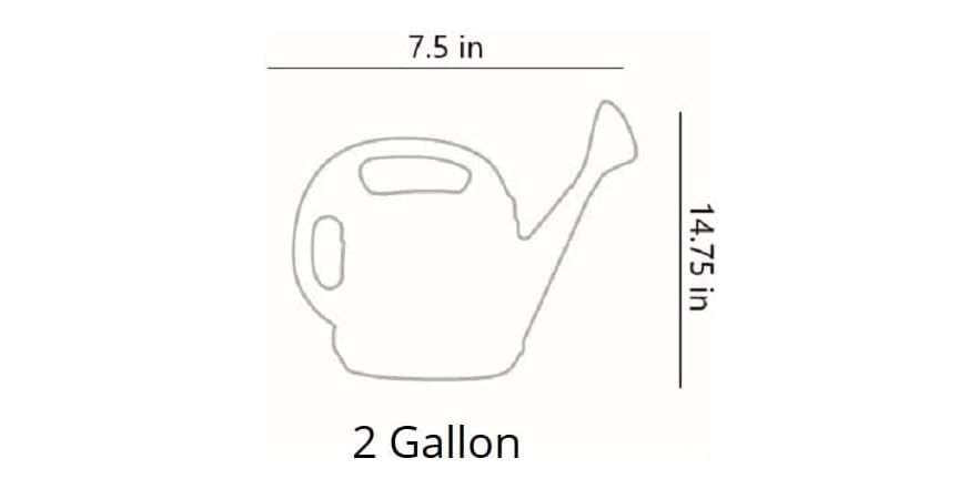 HC Companies Watering Can 2gal Green