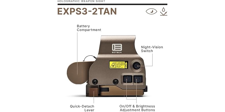 EOTech Circle, 2 Dot Reticle EXPS3 Holographic Weapon Sight