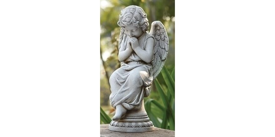17" Praying Angel Garden Statue