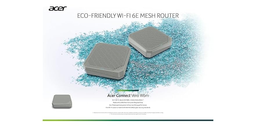Acer Vero W6m Wi-Fi 6E Mesh Router (Open Box)