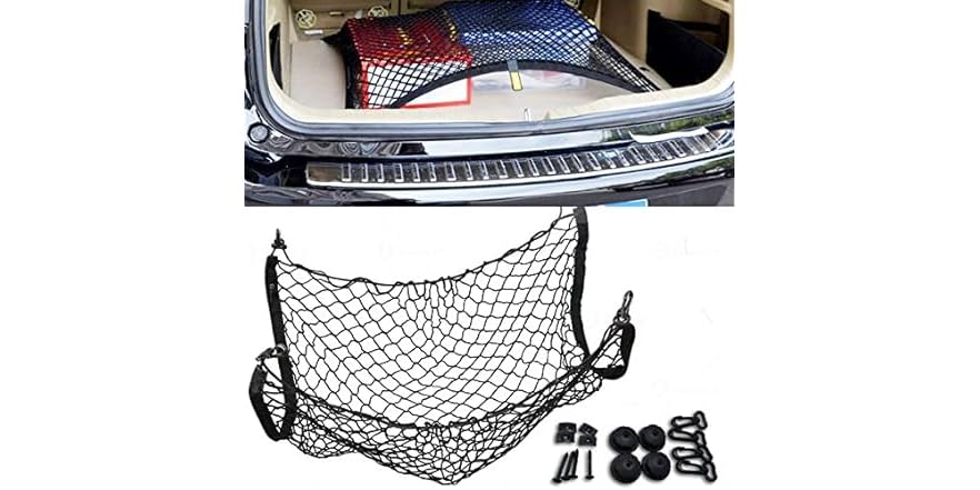 Zone Tech NE0004 Trunk Mesh Cargo Net Organizer