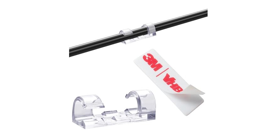 40 Pcs Self-Adhesive Cable Clips