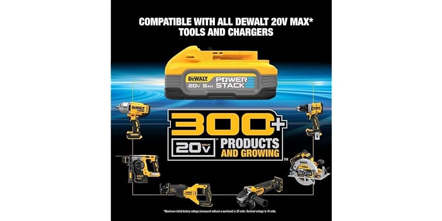 DEWALT DCBP520C Powerstack 20V MAX 5Ah Battery Kit
