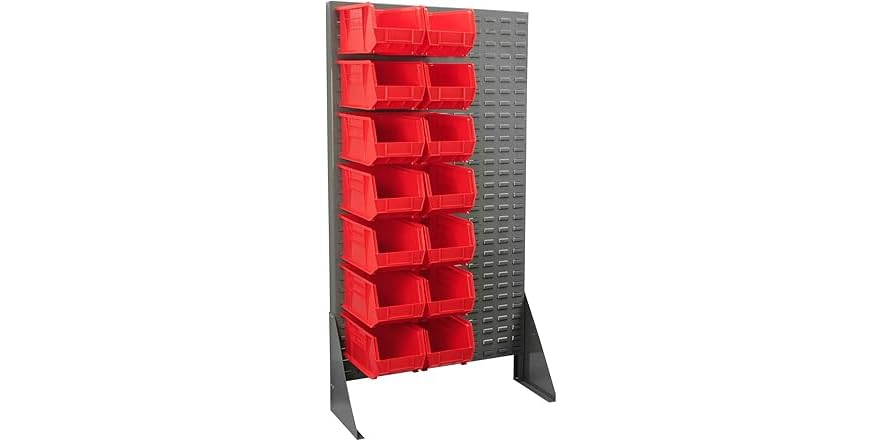 Akro-Mils Single-Sided Steel Louvered Panel Rack