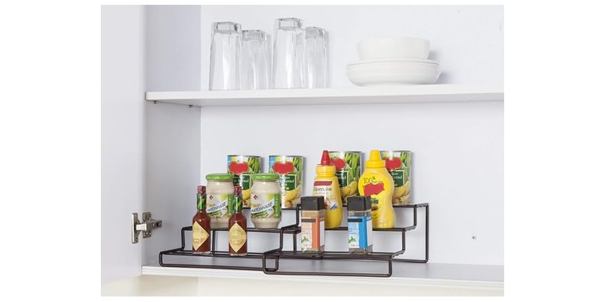 3-Tier Expandable Spice Rack, 2-Pack