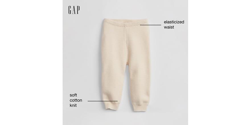 GAP Baby Girls Bear Garter Pants, 0-3M