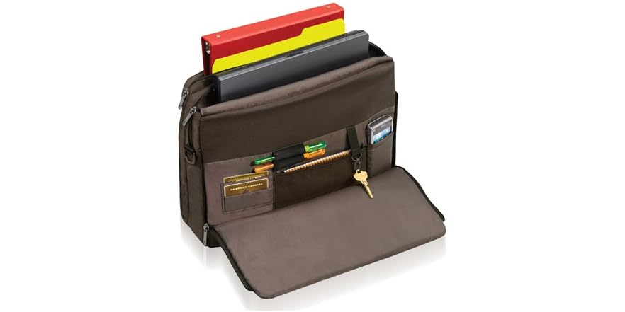 17.3" Urban Polyester Briefcase - Chestnut