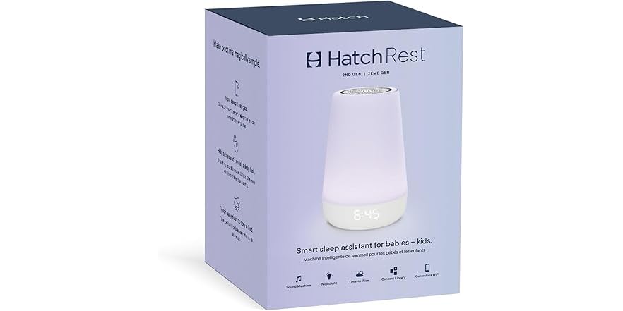 (2nd Gen) Hatch Rest Baby Sound Machine & Night Light (Factory ...