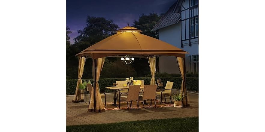 Sunjoy Pendleton 10.5 x 13 ft. 2-Tier St