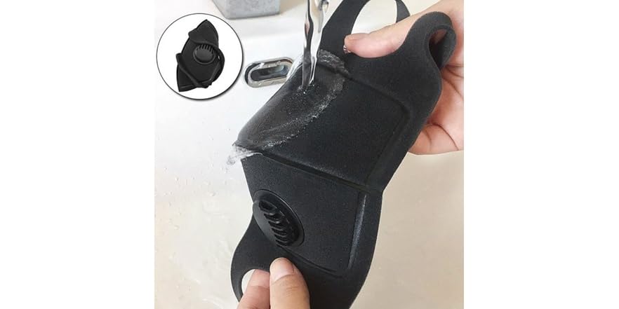 Reusable Face Mask with Breathing Valve (2-Pack)