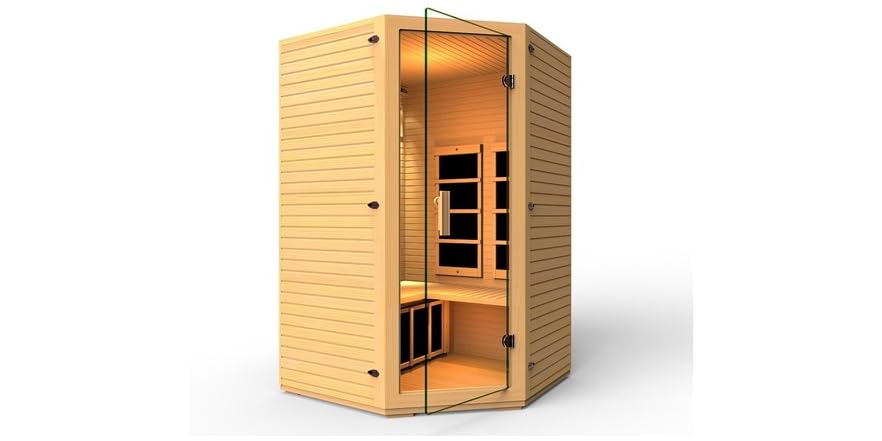 JNH Lifestyles 2-3 Person Corner Infrared Sauna