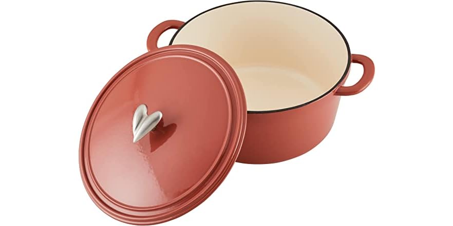 Enameled Cast Iron Casserole Pot w/Lid