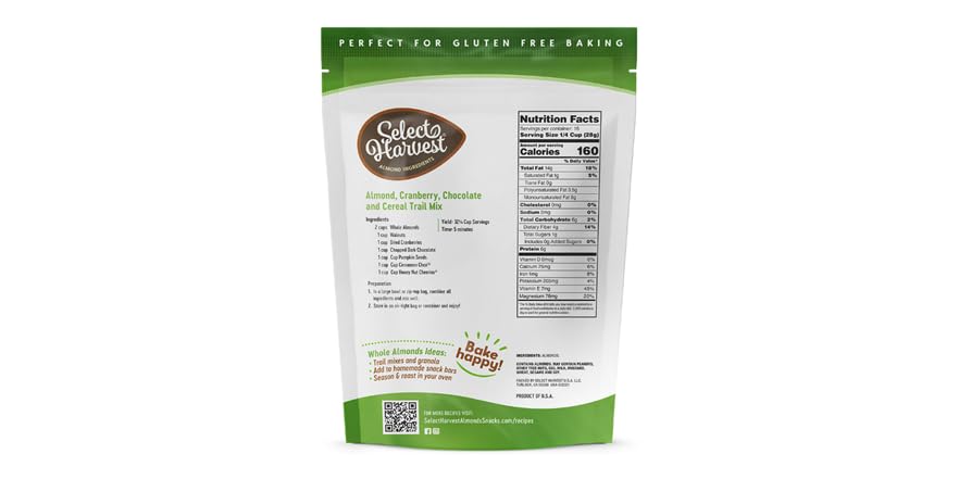 (4-Pack) Bulk Almonds, Natural Whole