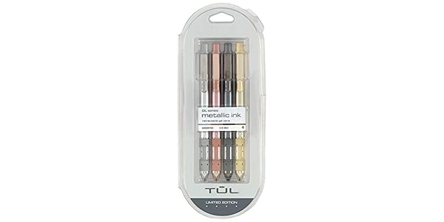 TUL Metallic Retractable Gel Pens