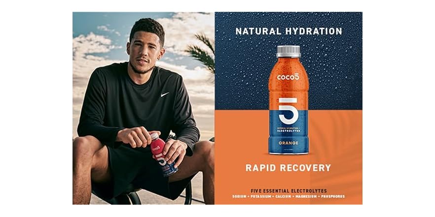 (12 Pack) Coco5 Clean Sports Hydration Orange Flavor