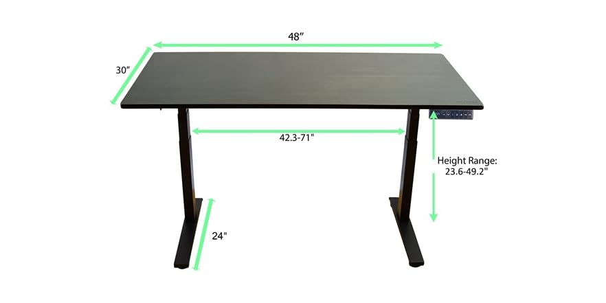 Rise UP 48"x30" Dual-Motor Standing Desk