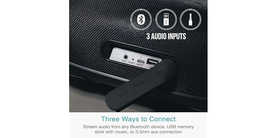 (NEW) MEE 60W RMS PartySPKR Bluetooth Wireless Speaker