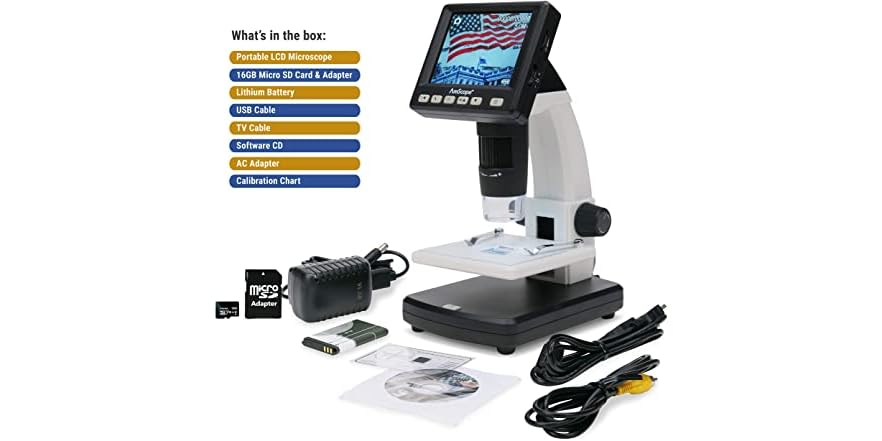 Portable LCD Color Digital Microscope