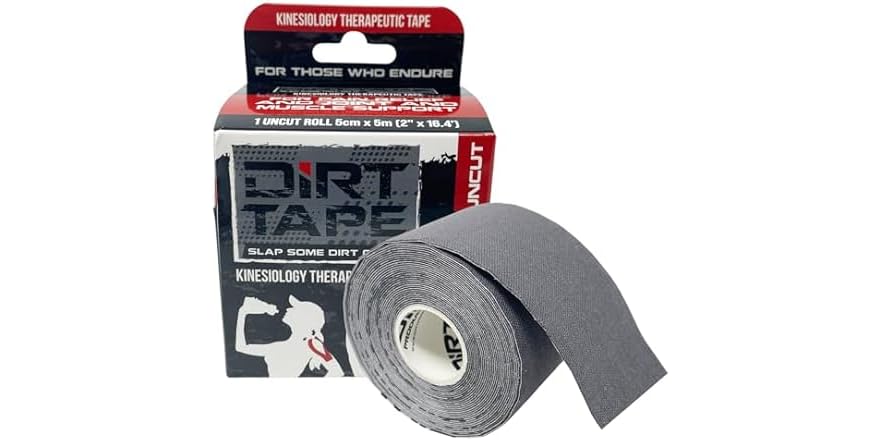 DIRT Tape - Athletic Kinesiology Tape - Grey