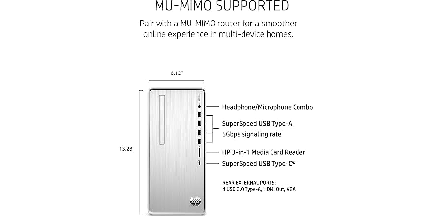 HP Pavilion TP01-2019 Desktop (AMD R5, 512GB)