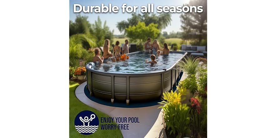 SHOP SQUARE 18ft X 40ft Oval Pool Liner Pad