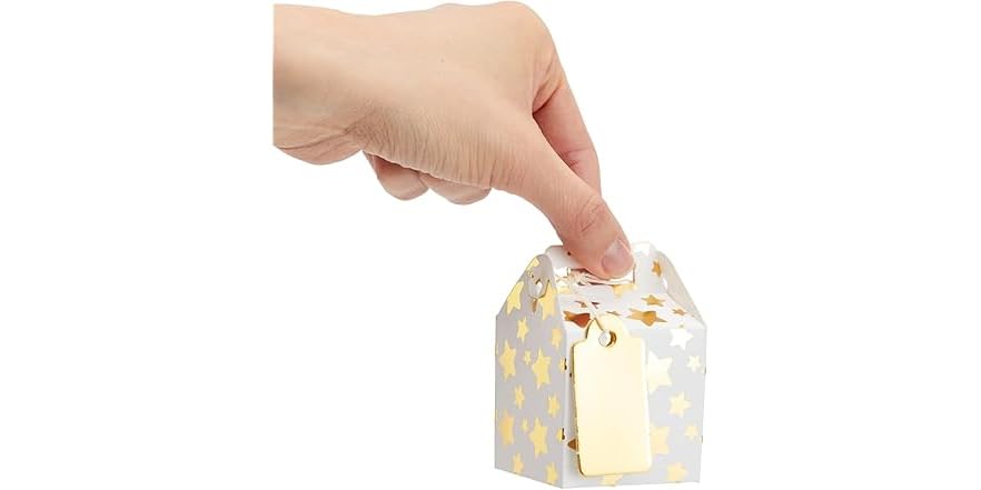 72 Pack Mini Gold Gift Boxes