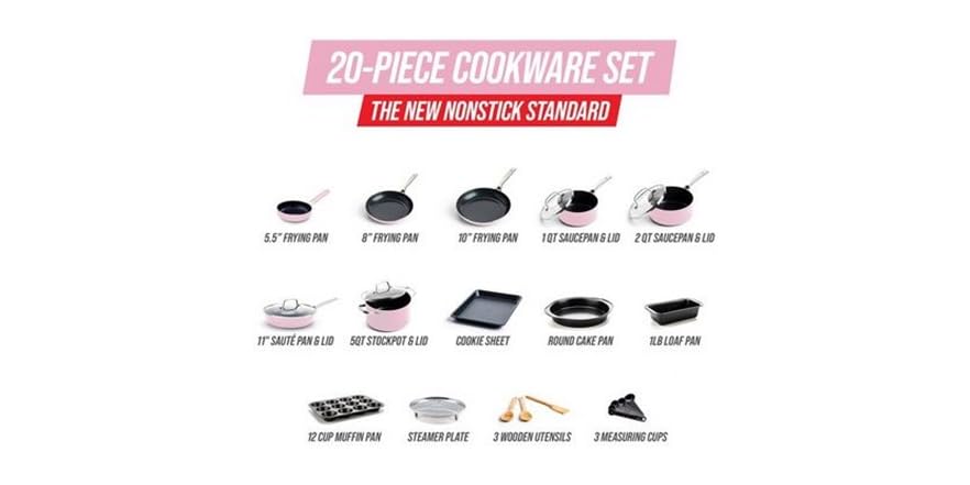 Blue Diamond Cook & Bakeware 20pc Set