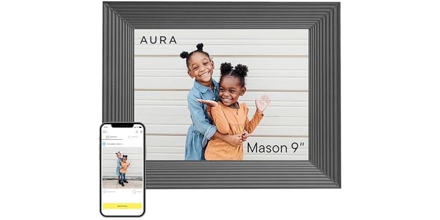 (NEW) AURA Mason 9" WiFi Digital Picture Frame