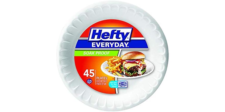 Hefty Everyday 9 Inch Foam Plates