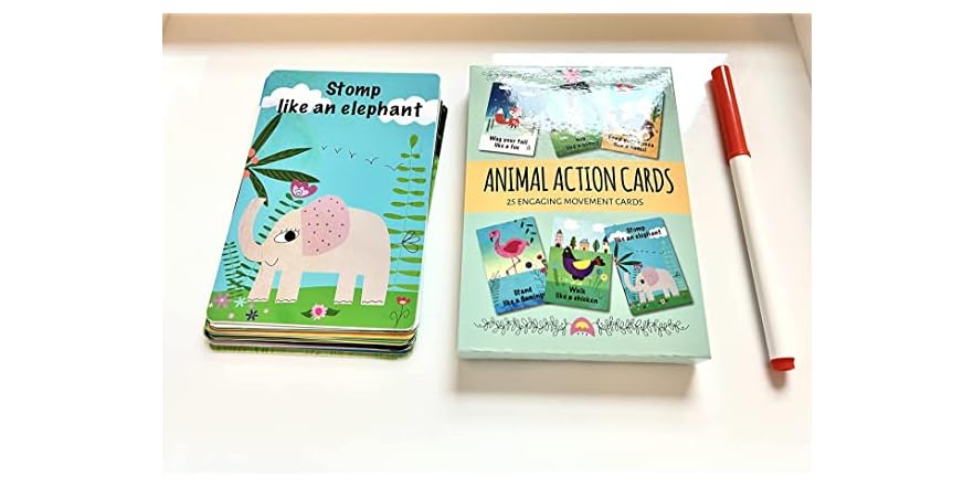 Animal Action Cards - 25 Engaging Cards