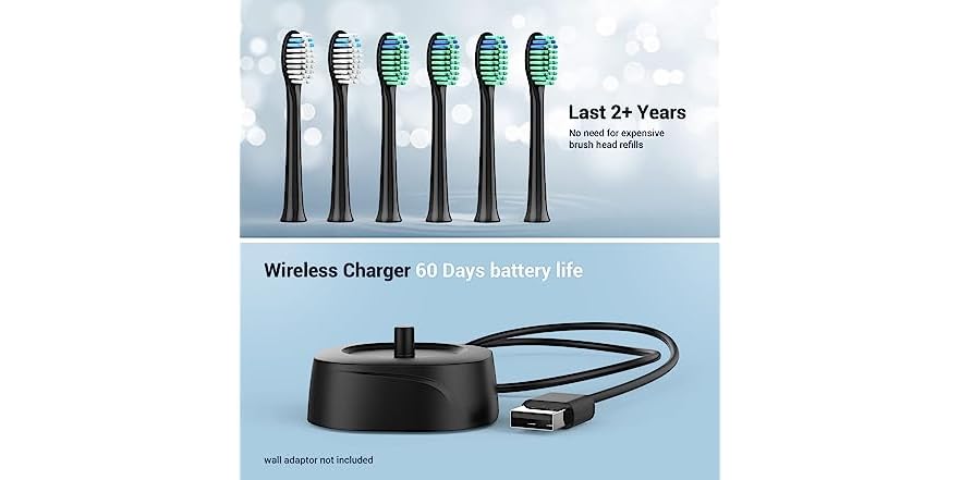 BAOVERI Sonic Electric Toothbrush for Adults